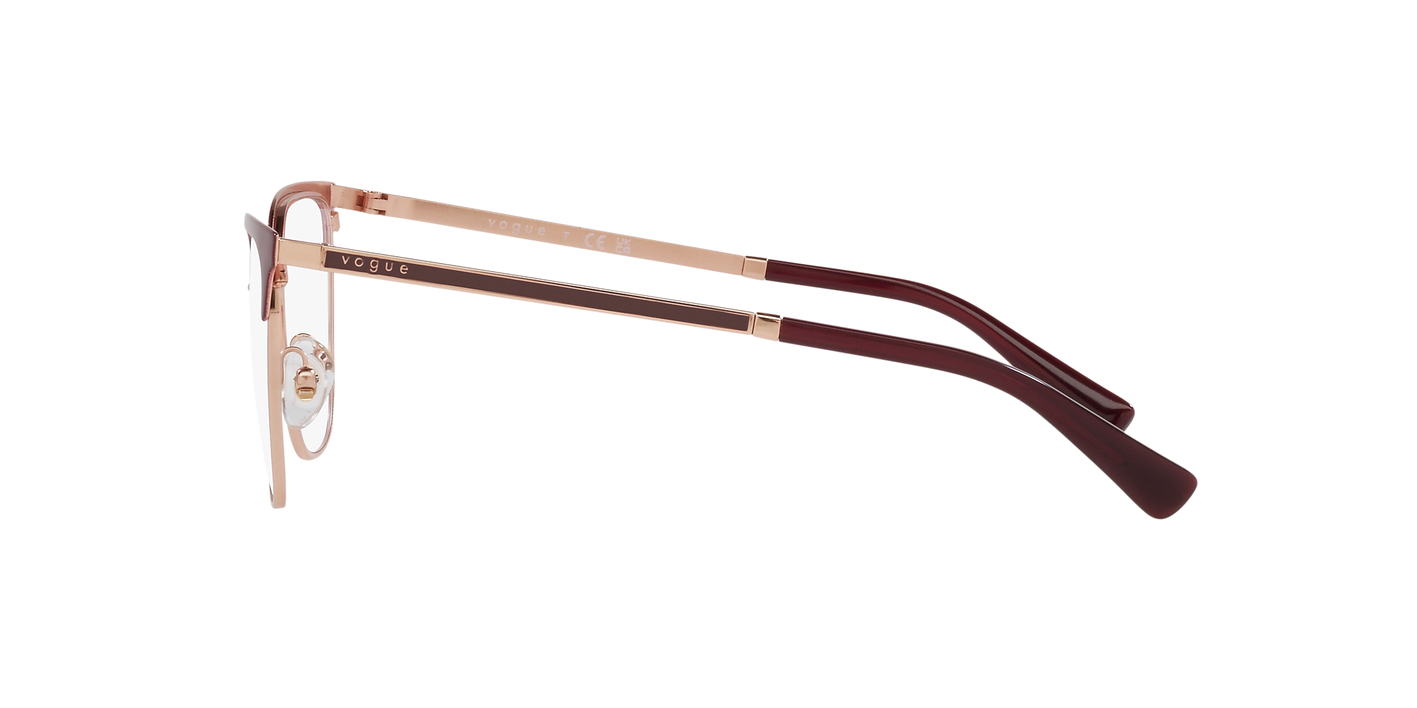 Vogue VO4249 5170 Top Bordeaux/Rose Gold - elemetrics.mx